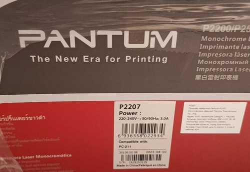 Принтер лазерный Pantum P2207 черно-белая печать