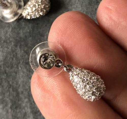 Серьги с кристаллами Swarovski