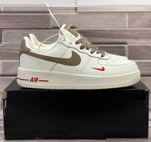 Кроссовки Nike Air Force 1 Premium White Brown