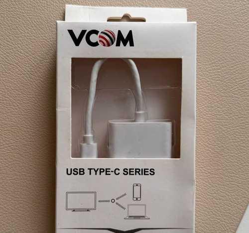 Переходник USB 3.1 Type C hdmi (M/F) vcom 4K 30Hz