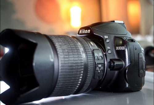 Фотоаппарат Nikon D3000 с Объективом Nikkor 18-105