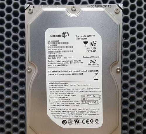 Жесткий диск 320Gb IDE 3.5" Seagate ST3320620A