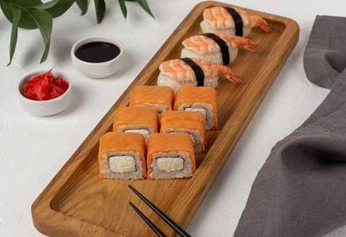 Доска для подачи суши и роллов из ясеня