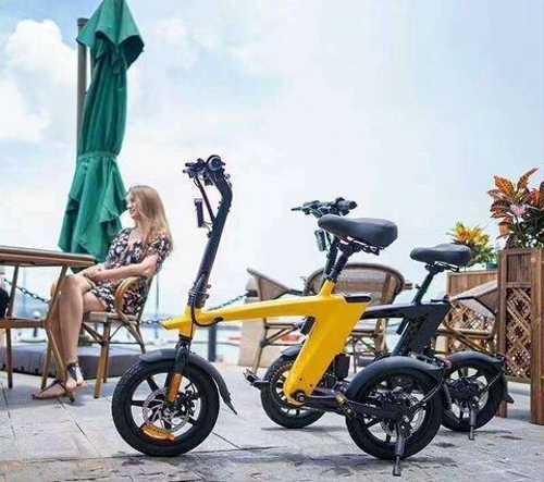 Электровелосипед складной HX H1 MAX Ebike 400w