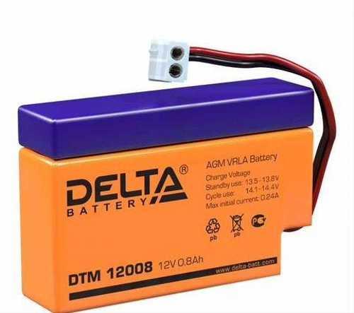 Аккумулятор свинцово-кислотный 12V 0,8Ah Delta DT