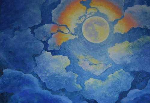 Картина «Ночь полной луны» холст, масло