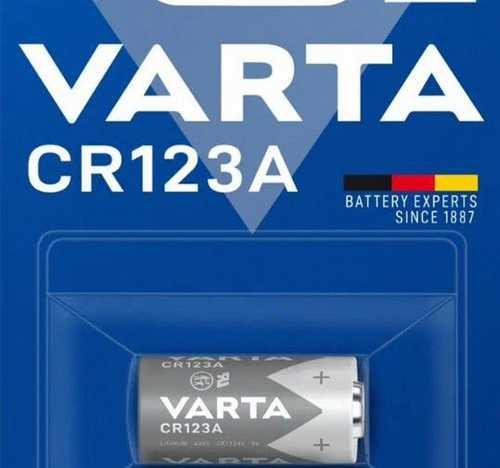 Батарейки varta cr123A 3V для фотоаппарата