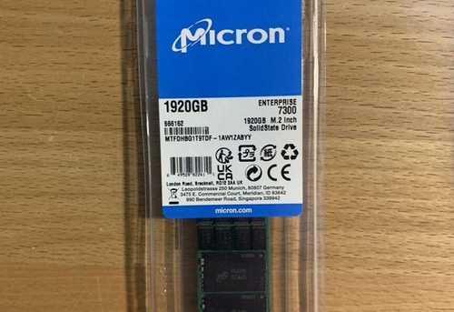 SSD Micron 7300 PRO 1,92 Тб, М.2 новый