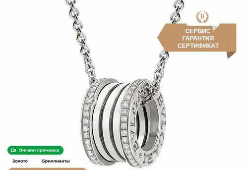 Колье Bvlgari B.zero1 с круглой подвеской