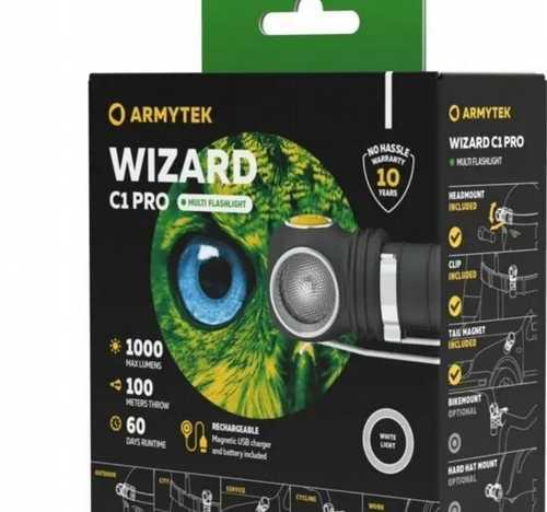 Фонарь Armytek Wizard C1 Pro (белый свет) / F09001