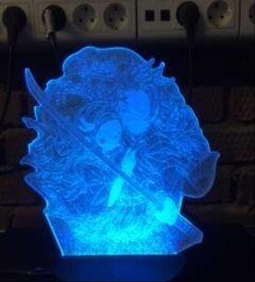 Светодиодный светильник 3D Demon Slayer