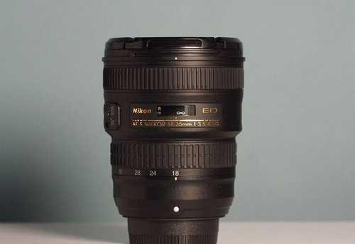 Nikon 18-35mm f/3.5-4.5G AF-S ed