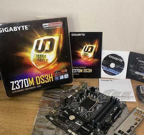 Материнская плата gigabyte z370m Коробка   SATA