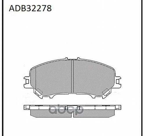 Колодки тормозные дисковые перед ADB32278