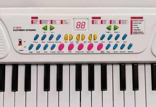 Синтезатор с микрофоном детский пианино электронн