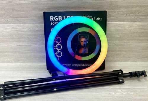 Кольцевая лампа 30 см RGB