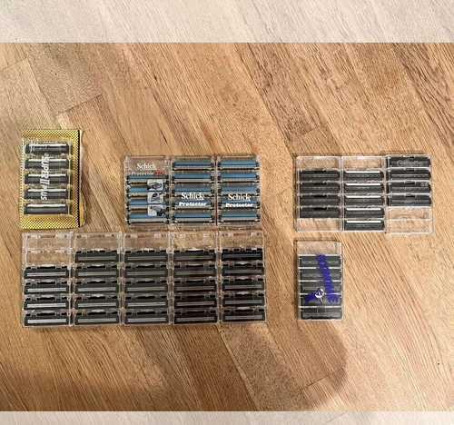 Лезвия для бритья schick и gillette