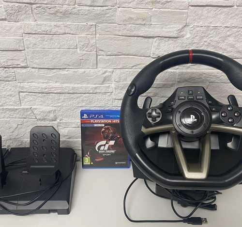 Игровой руль hori racing wheel apex