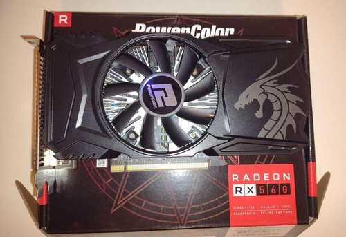 Видеокарта Radeon RX 560 2gb Power Color