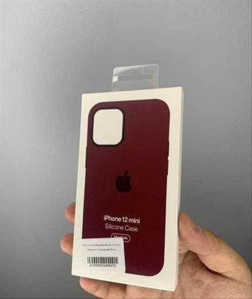 Silicone case MagSafe iPhone 12 mini Plum