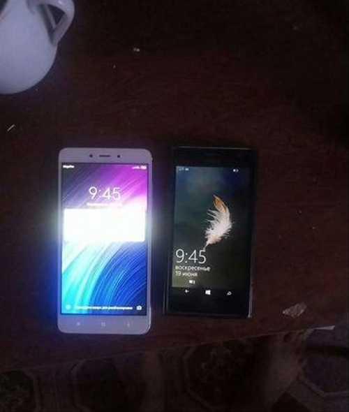 Xiaomi Redmi 4x и Nokia windows phone
