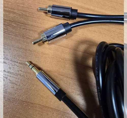 Кабель Vention аудио Jack 3,5 mm M/2RCA M - 3 м