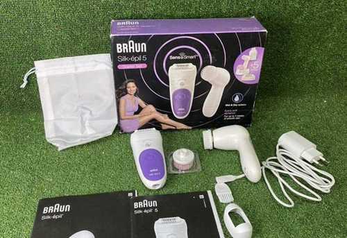 Эпилятор Braun 5-870 Silk-epil 5 белый/фиолетовый