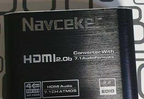 Hdmi Audio Extractor (Navceker 4K hdmi 2,0)
