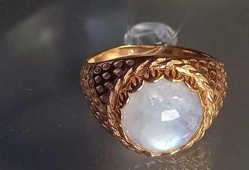 Серебряное кольцо натуральный лунный камень