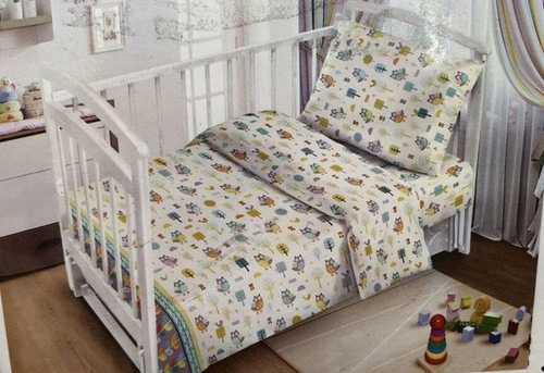 Комплект постельного белья в кроватку 120х60