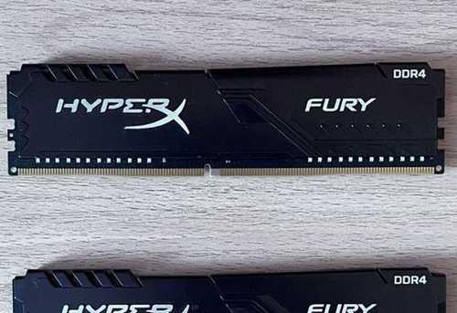 Оперативная память HyperX fury Black DDR4 2666