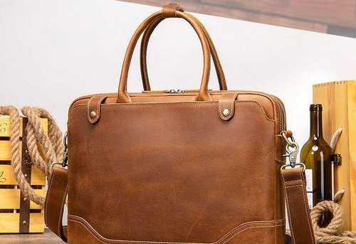 Мужская сумка портфель из натуральной кожи LB218