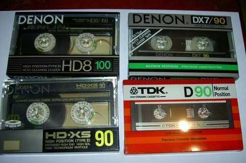 Аудиокассеты запечатанные denon TDK