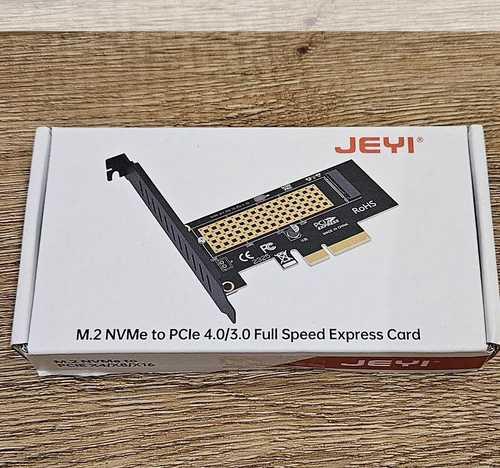 Адаптер M.2 NVMe jeyi PCIe x4 4.0/3.0