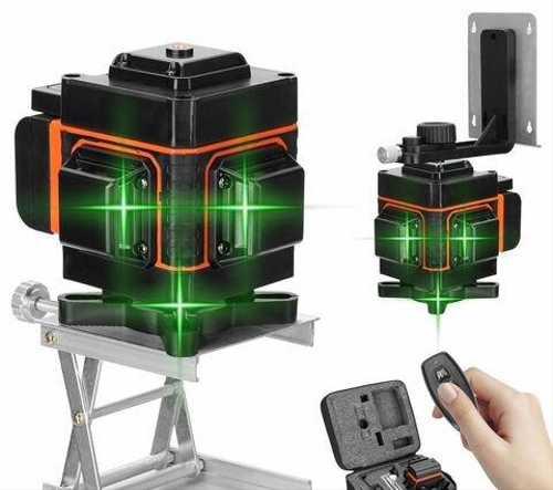 Лазерный уровень новый 3D с пультом