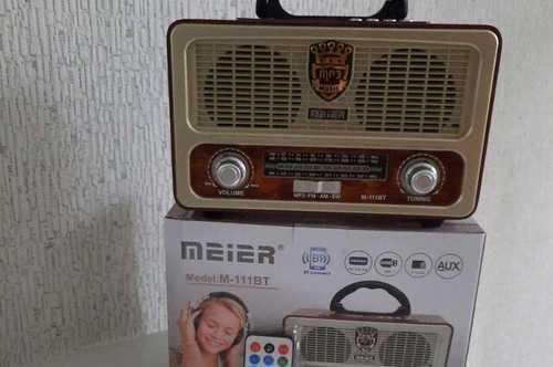 Радиоприёмник "meier" m-111bt bluetooth, aux