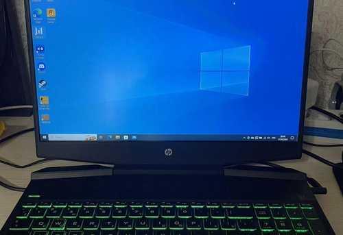 Игровой ноутбук 15.6" HP Pavilion Gaming 15-dk1010nq, 1256 ГБ, Core i5-10300H, RAM 16 ГБ, GeForce GTX 1650 Ti 4 ГБ