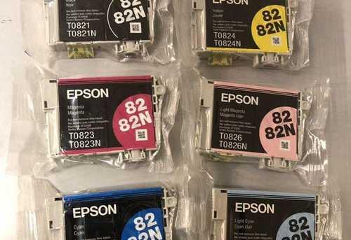 Оригинальные картриджи Epson T082