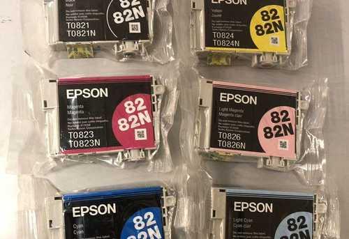 Оригинальные картриджи Epson T082