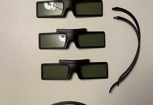 3D очки samsung 3 пары новые