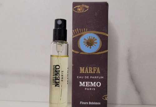 Парфюмерная вода Memo Paris Marfa Eau De Parfum