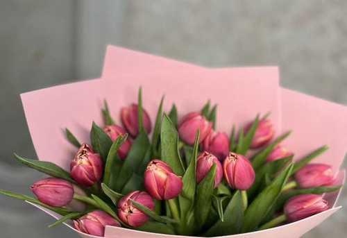 Букет Тюльпаны ромашки цветы