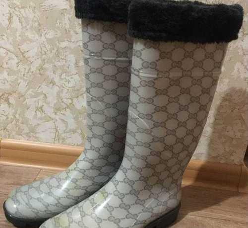 Новые сапоги осенние резиновые 37р