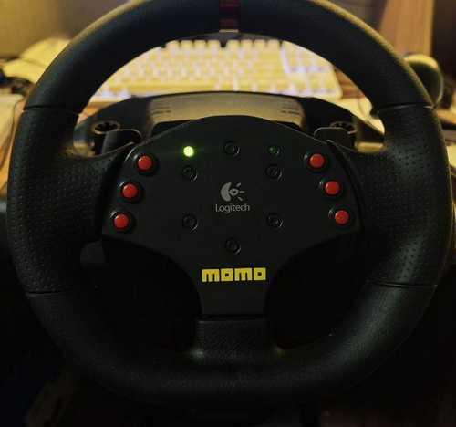 Руль logitech momo racing 900 градусов ременной