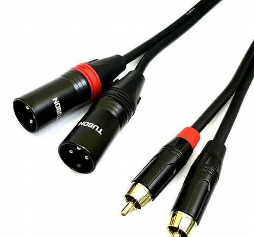 Кабель Tubon 2 x XLR(F) -2 x RCA(M) 2XM2R002 5м