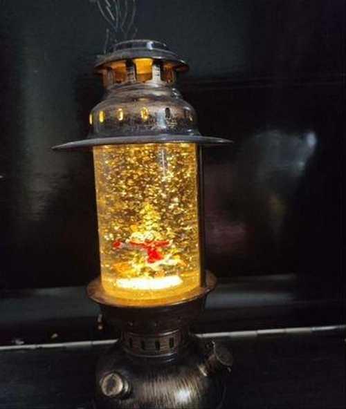 Керосиновая лампа новогодний сувенир