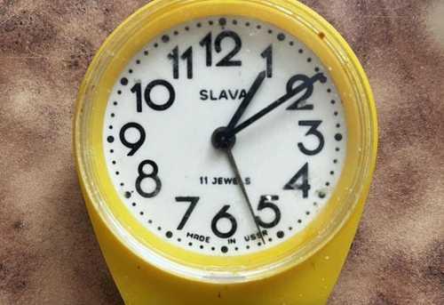 Часы будильник Slava СССР