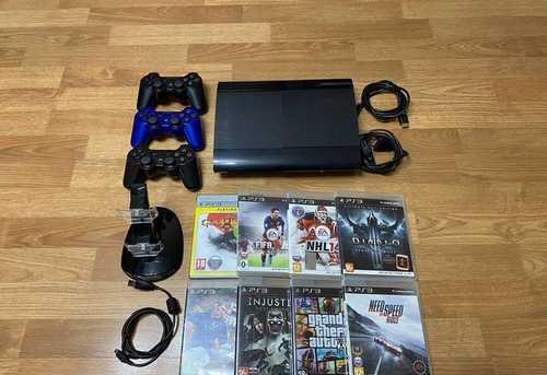 Sony playstation 3 super slim 500gb не шитая