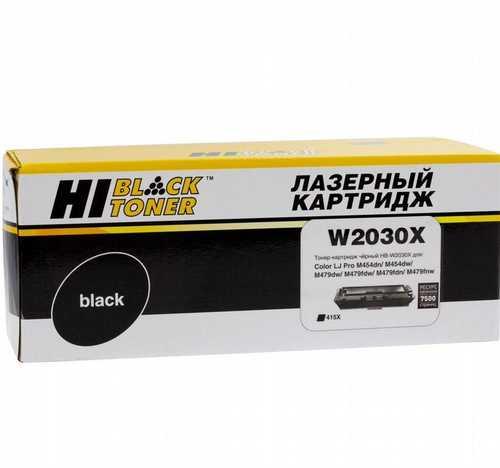 Черный, vt-15738, Картридж Hi-Black W2030X HP Colo