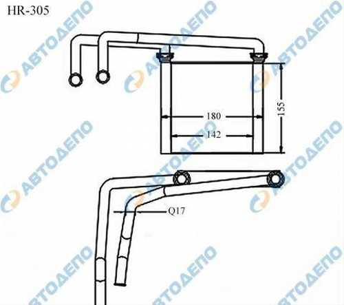 Радиатор отопителя салона mazda titan -2004 мазда